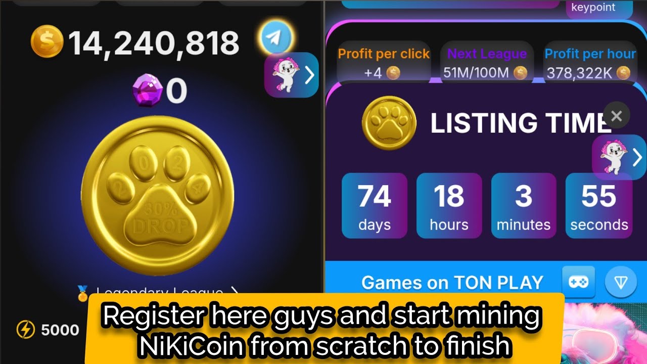 Register here guys and start mining NiKiCoin from scratch to finish ...