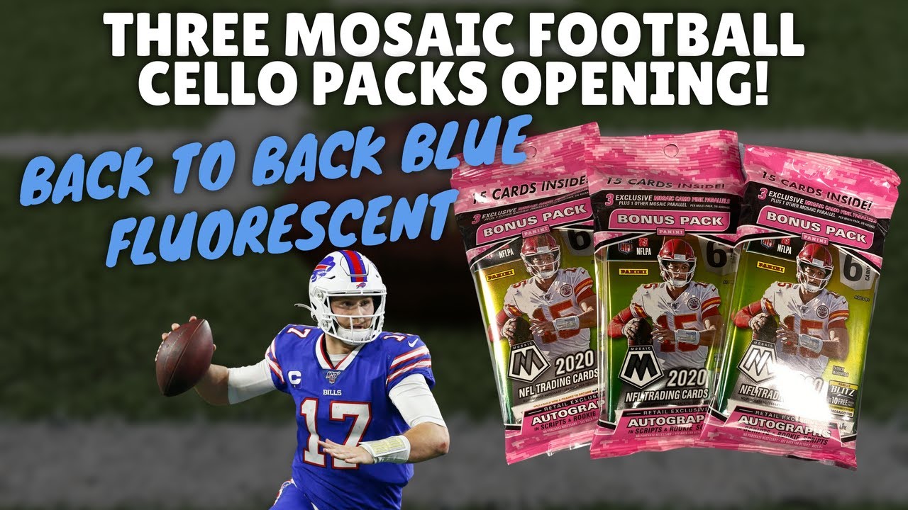 Opening Up Three Mosaic Cello Packs! *BACK TO BACK BLUE FLUORESCENTS ...
