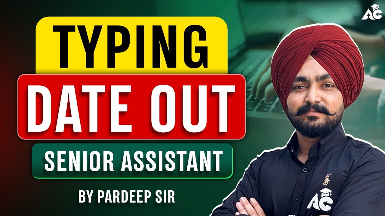Senior Assistant Typing Test Date Out | Official Update | by Pardeep ...
