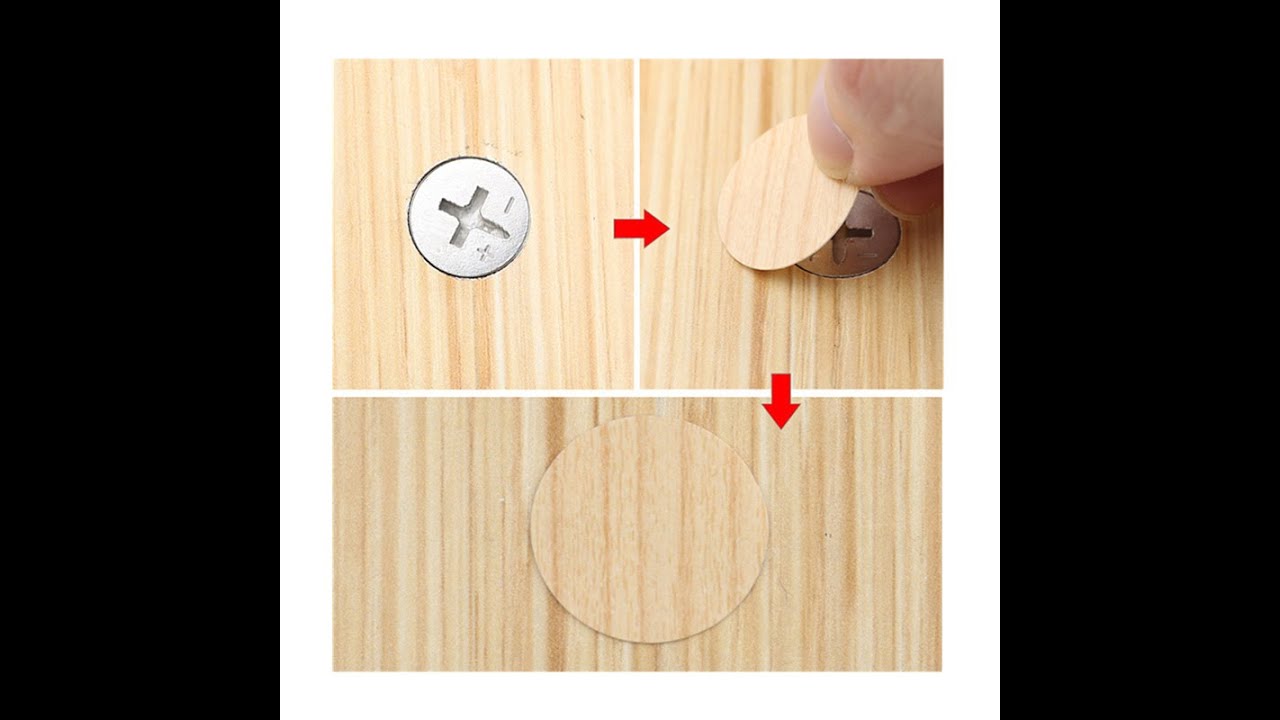 PVC Cover Caps Adhesive Screw Hole Sticker ,Fast Cap Sticker - YouTube