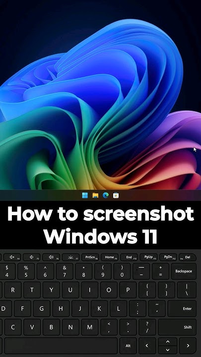How to screenshot in Windows 11 #tutorial - YouTube