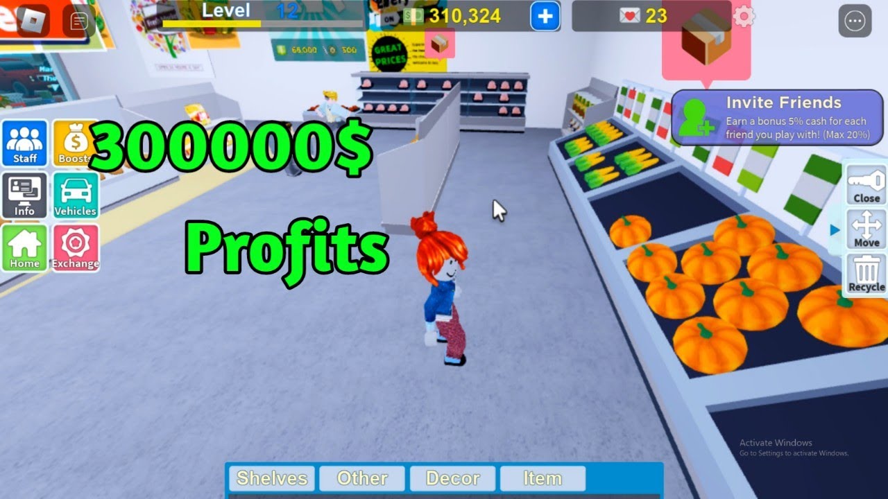 $400000 Profit On My SUpermarket || My supermarket Roblox || TRILLION ...