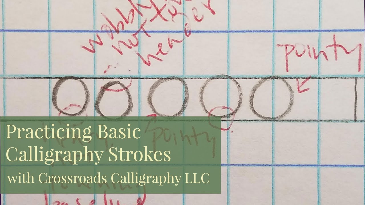 Practicing Basic Calligraphy Strokes - YouTube