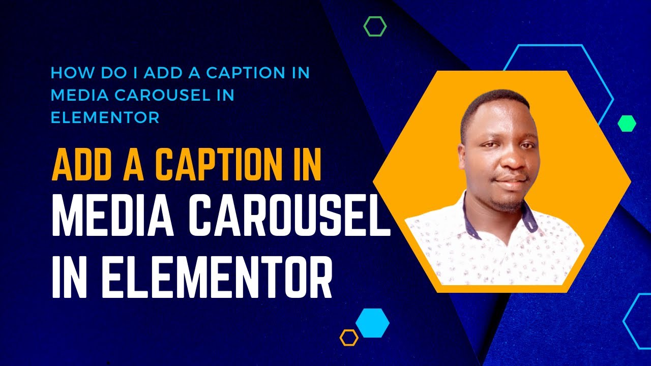 How do I add a caption in the media carousel in Elementor - YouTube
