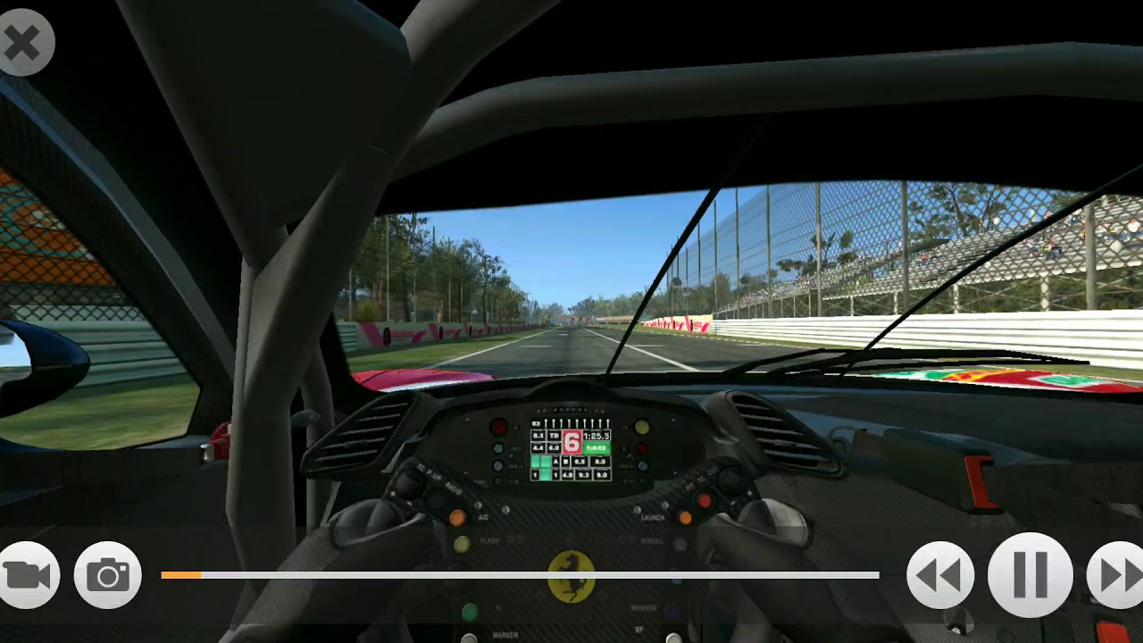 Real Racing 3 - Ferrari 488 GTE Cockpit View at Monza - YouTube