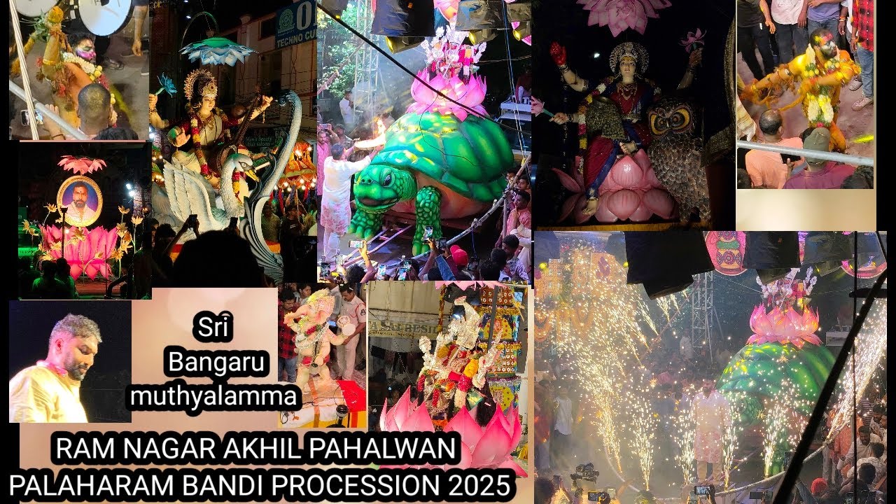 RAM NAGAR AKHIL PAHALWAN PALAHARAM BANDI PROCESSION 2025 SRI BANGARU ...