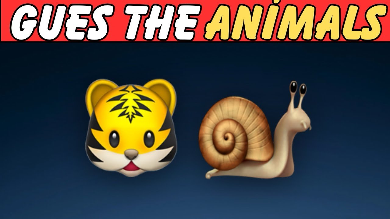 Guess the Animals Using Emojis! 🐶🦁 | Ultimate Animal Emoji Quiz - YouTube