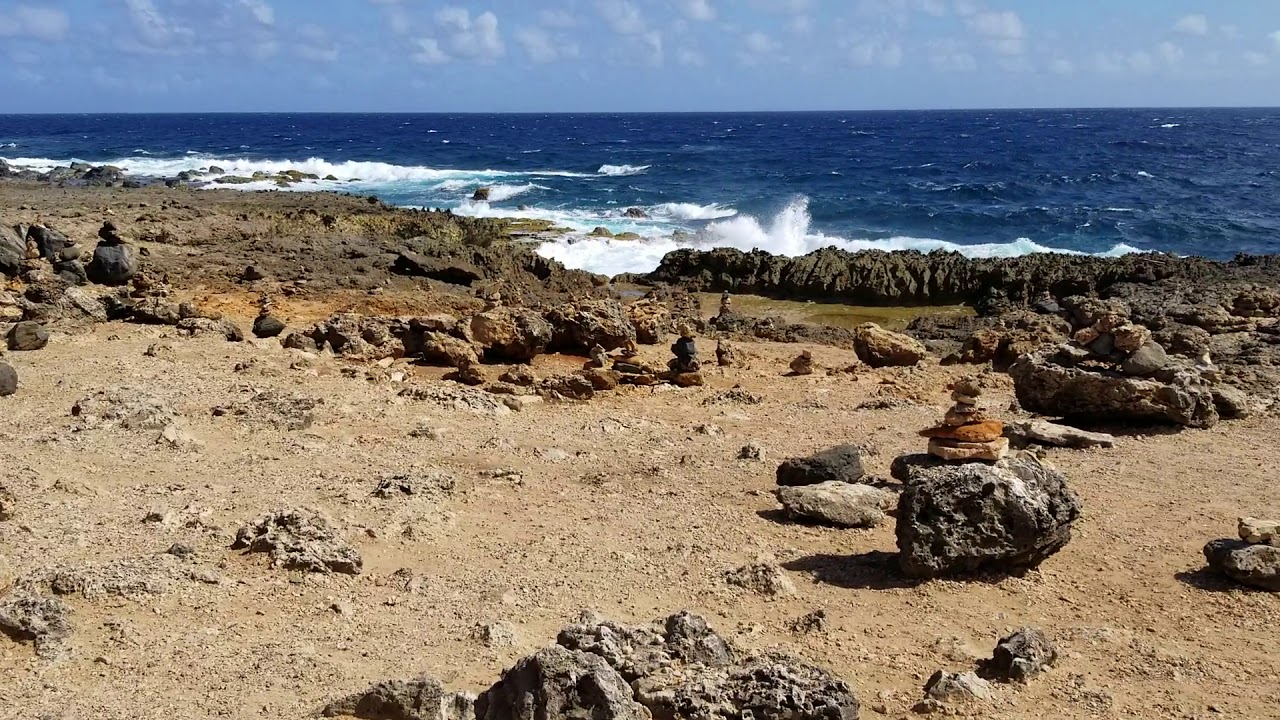 Aruba natural bridge collapsed - YouTube