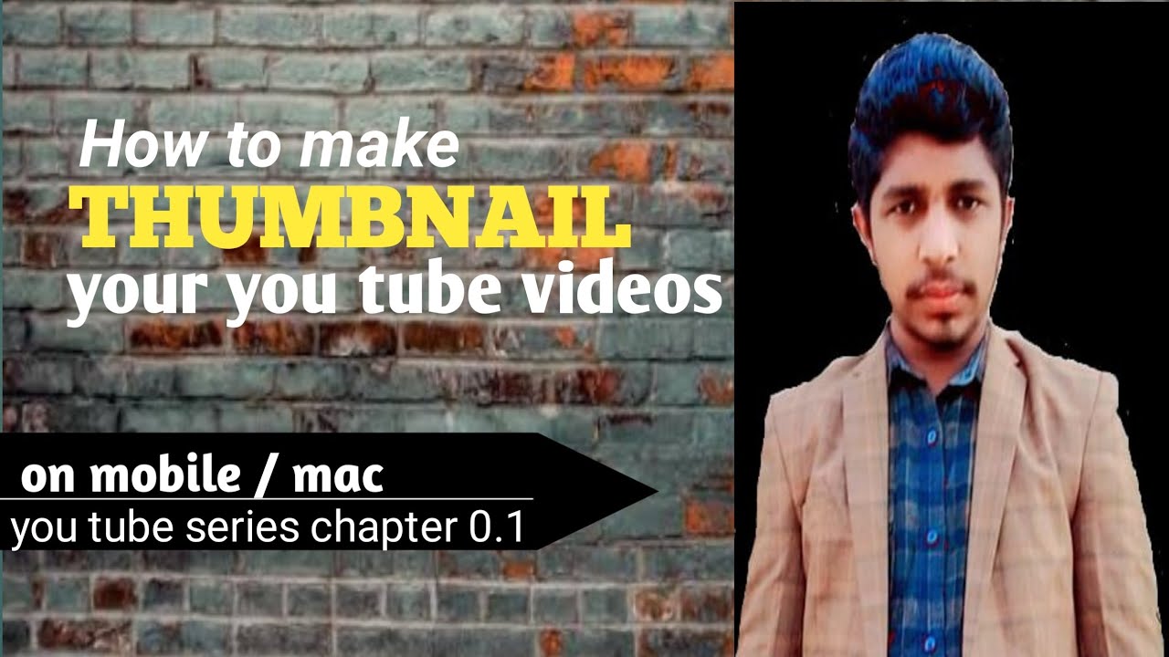 How to make thumbnail in mobile / thumbnail kasa banata hain / ms shoaib technical - YouTube
