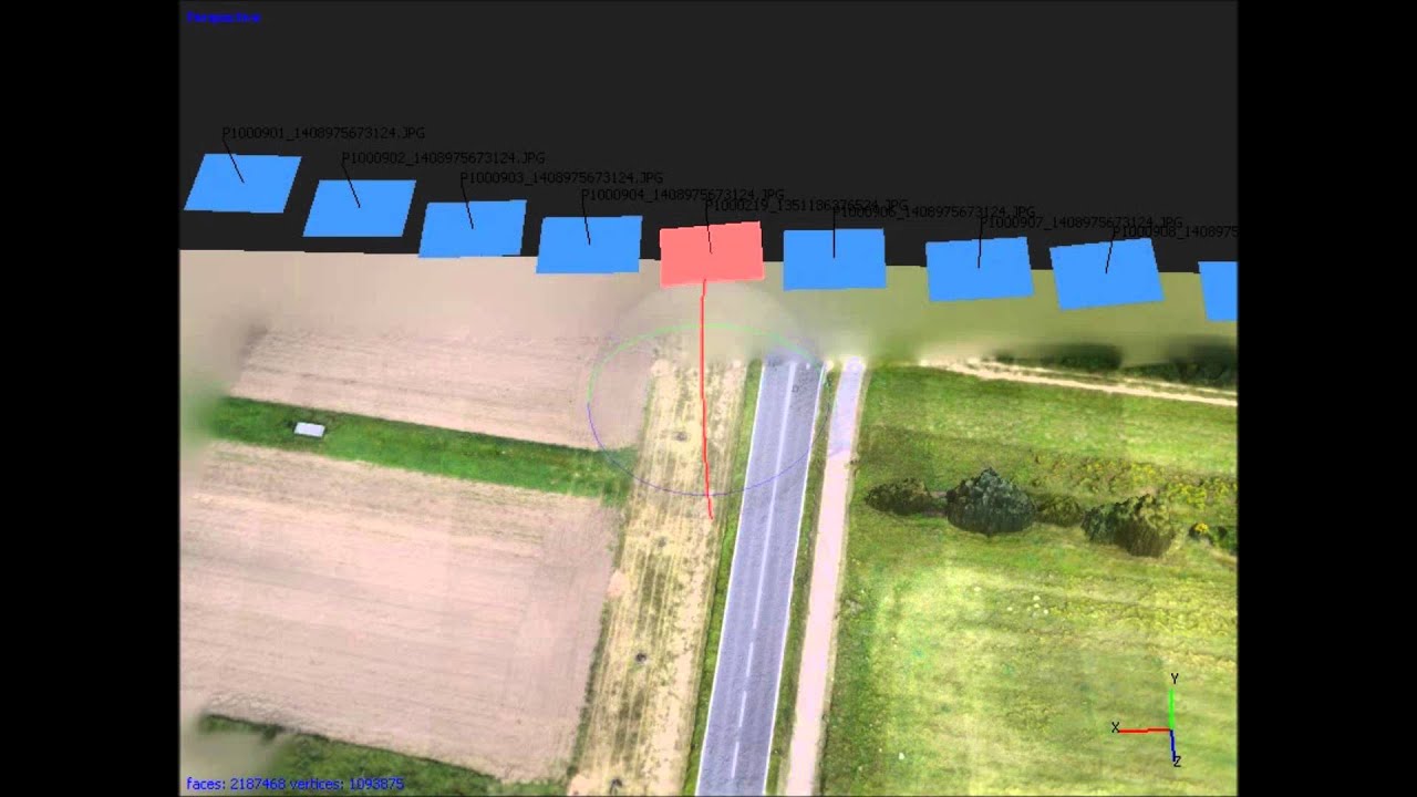 Agisoft workflow test demo working with aerial pictures - YouTube