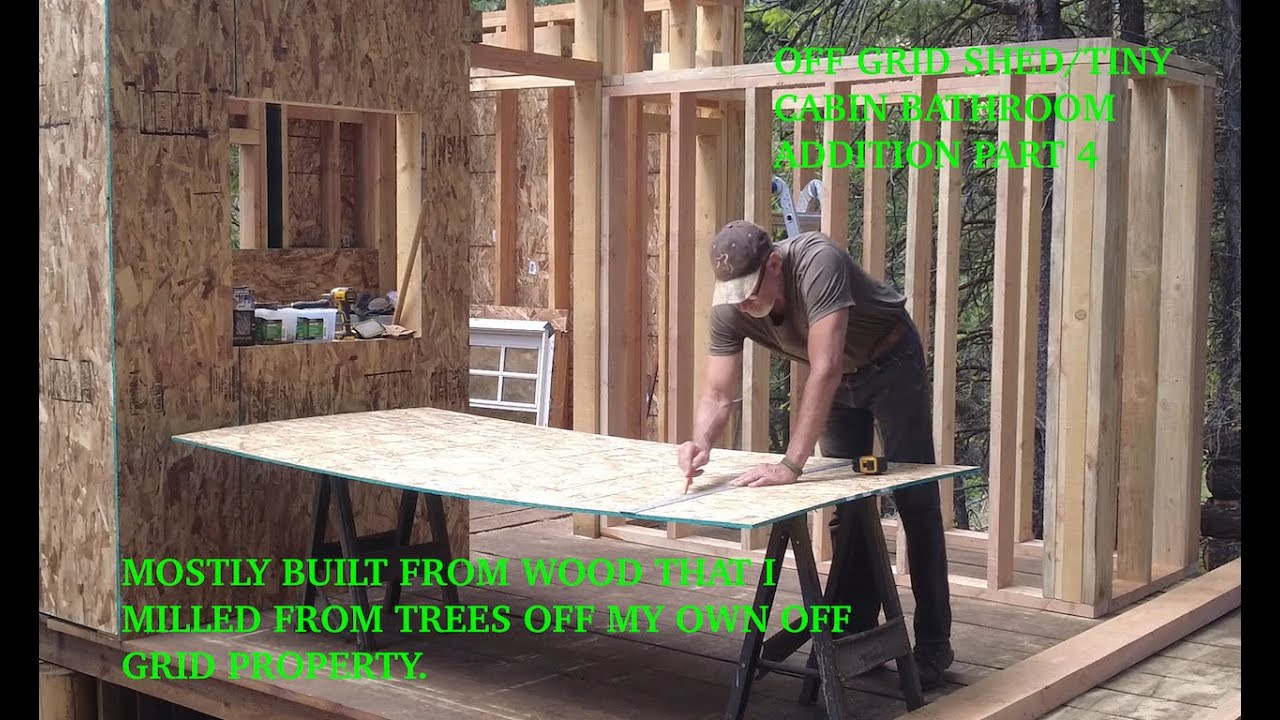 Off Grid Shed/Tiny Cabin Build Episode 43 - Part 5 - YouTube