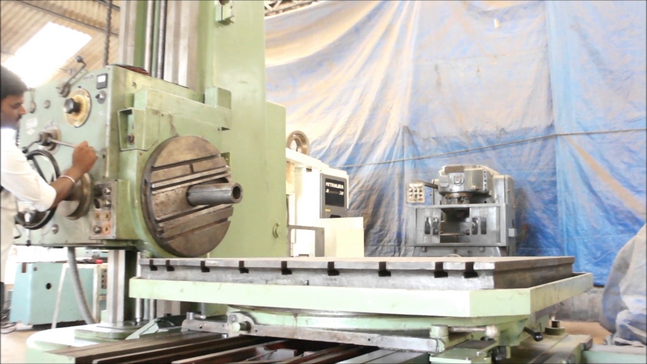 TOS W100 HORIZONTAL BORING MILL - YouTube