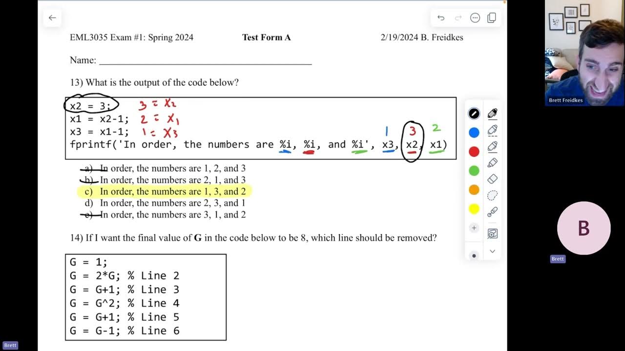 MATLAB - A 2nd Practice Exam #1 - YouTube