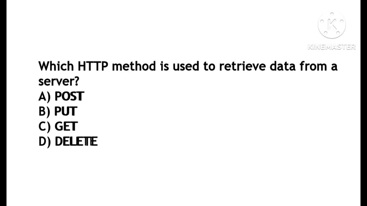 Which HTTP method is used to retrieve data from a server. - YouTube