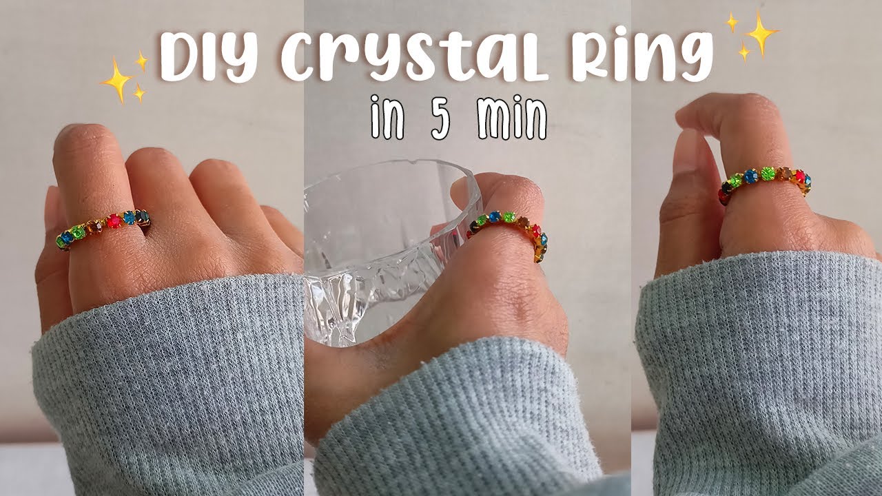 DIY Ring | DIY Crystal Ring | Rings to make and sell - YouTube