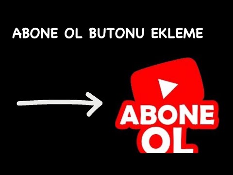 Youtube Abone Ol butonu ekleme çok basit..
