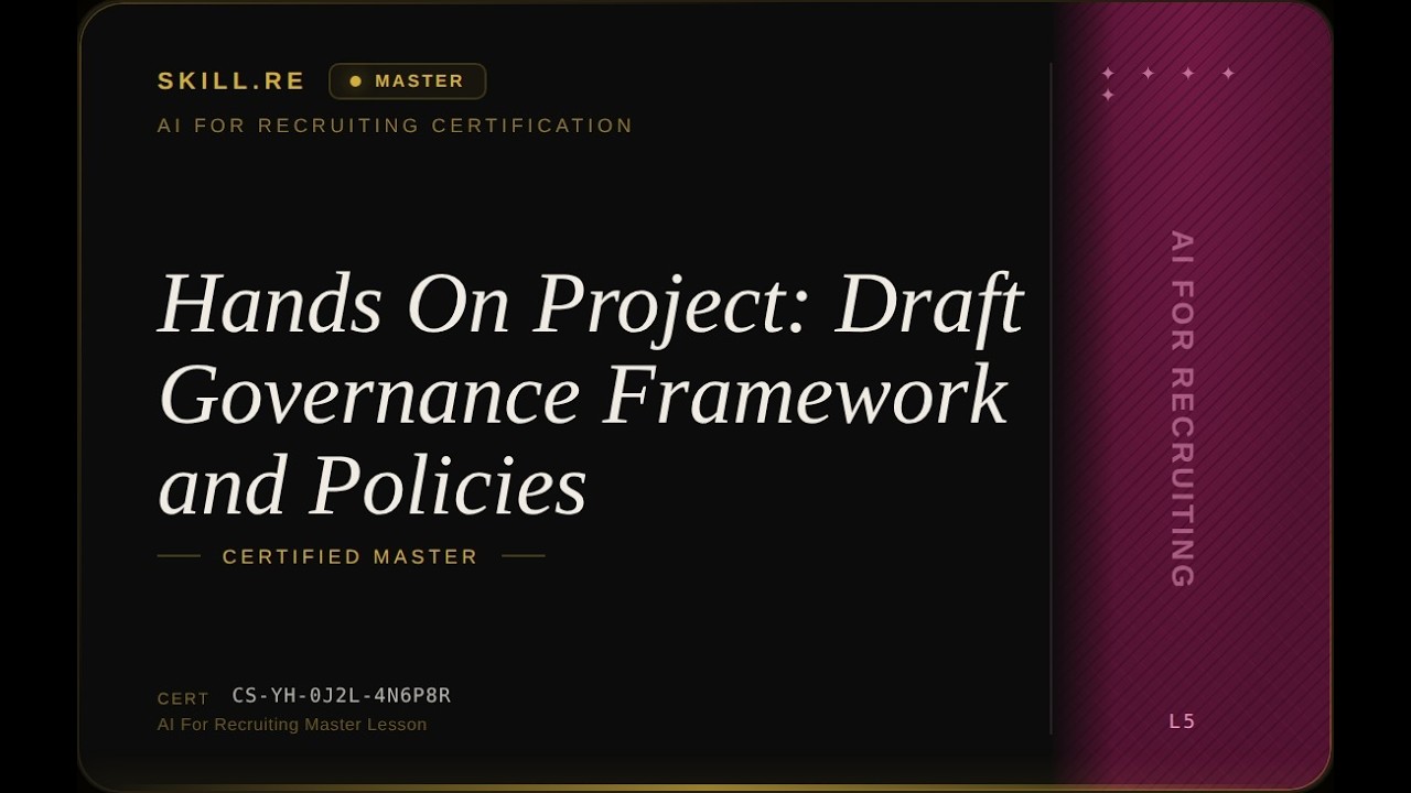AI for Recruiting: Hands-On Project: Draft Governance Framework and ...