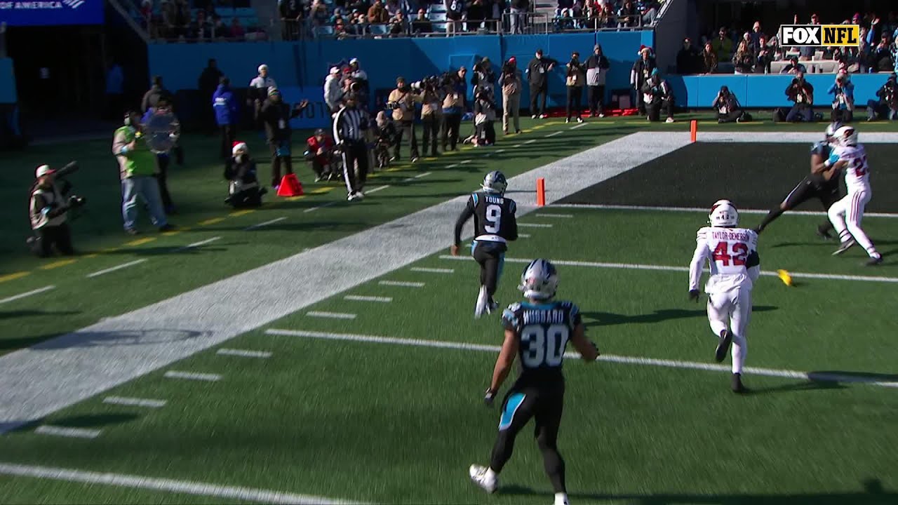 Bryce Young weaves inside pylon on 23-yard TD run vs. Cardinals - YouTube