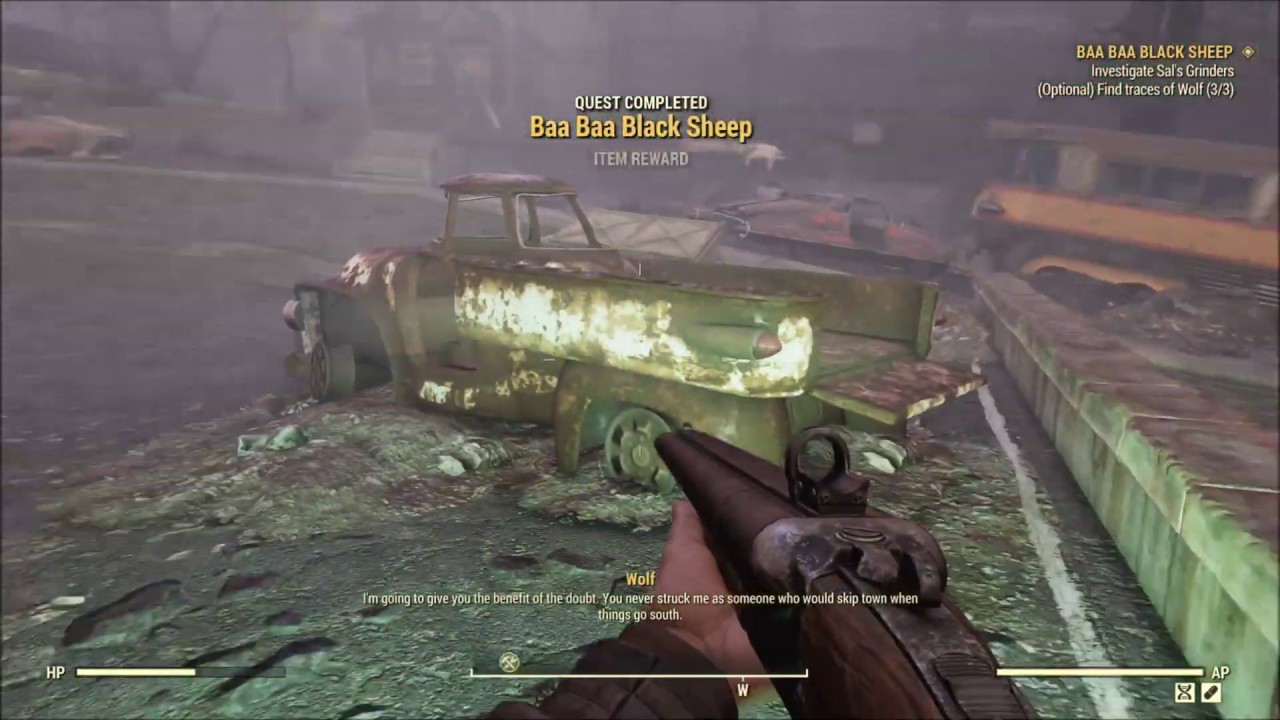 Fallout 76 Baa Baa Black Sheep Quest Walkthrough - YouTube