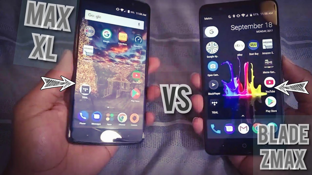ZTE Blade Zmax, ZTE Max XL, Speedtest - YouTube