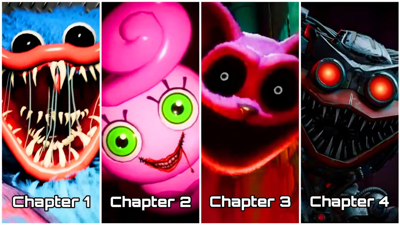Poppy Playtime: Chapter 1 2 3 & 4 - Full Gameplay Walkthrough & ending ...