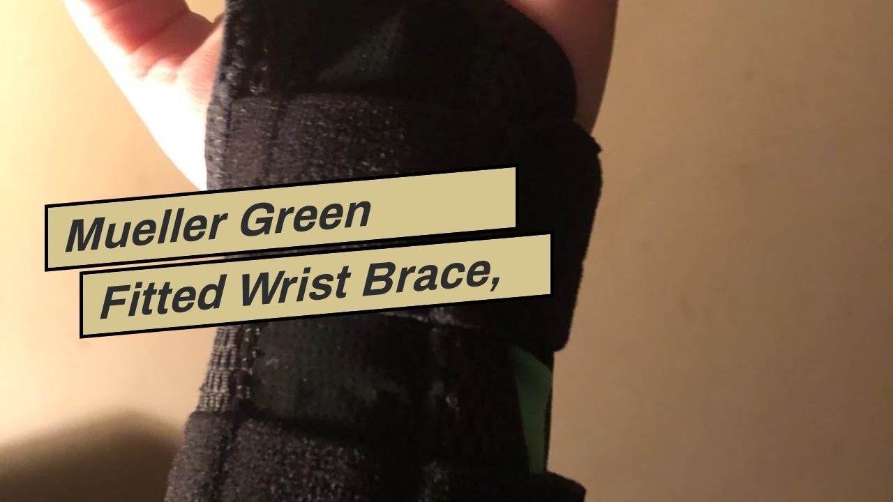Mueller Green Fitted Wrist Brace, Black, Left Hand, Large/Extra Large ...