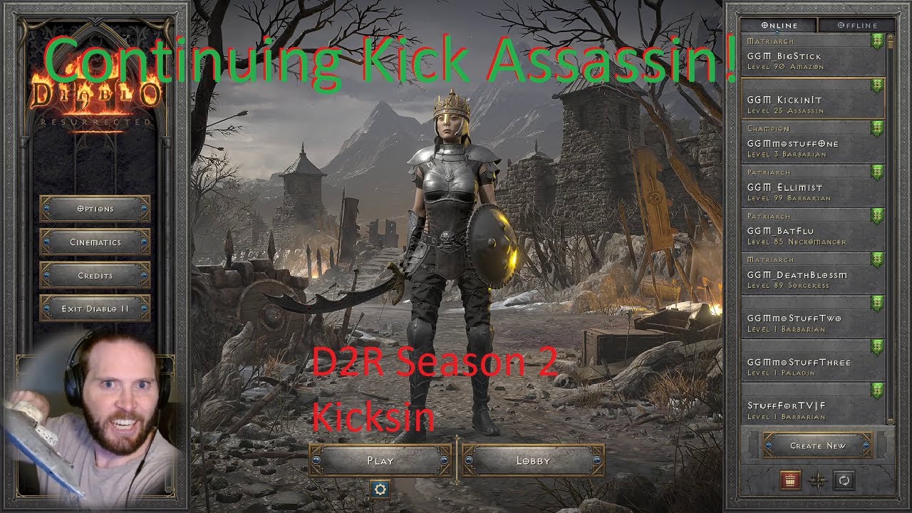 D2R S2 - Continuing To Kick It (with the Kick Assassin)! - YouTube