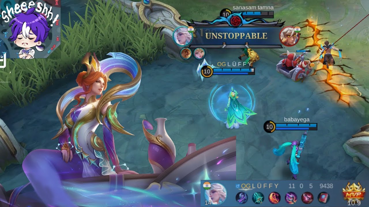 POWER OF SKY PIERCER WITH AURORA💀 (FROZEN QUEEN OF MLBB🥶) - YouTube