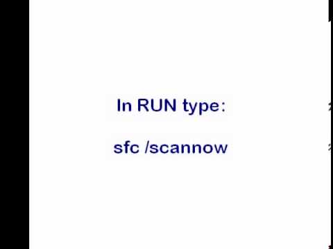Fix Errors in Windows XP - sfc scannow - YouTube