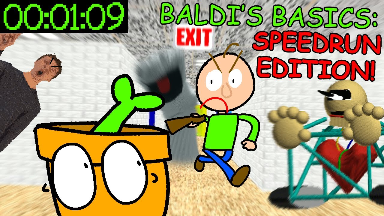 Baldi's Basics SPEEDRUN EDITION... (Baldi Mod) - YouTube