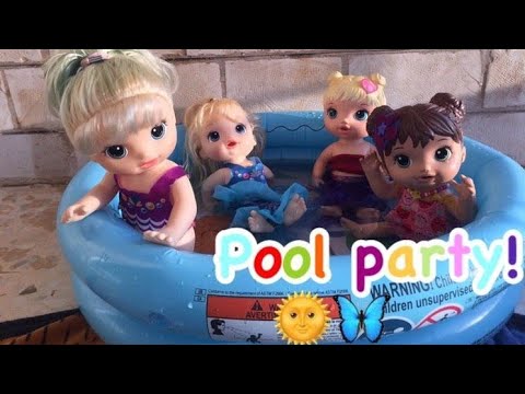 BABY ALIVE : Pool party! 🥳 - YouTube