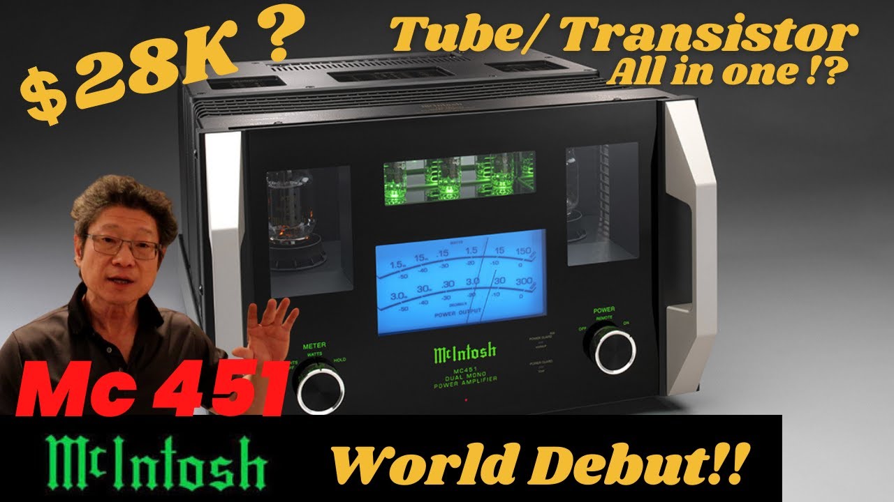 World debut $28000USD McIntosh MC451 Dual Mono Amplifier - YouTube