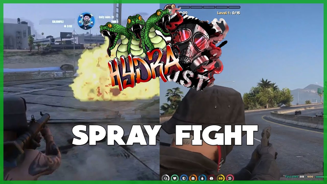 HYDRA VS RUST | 6V6+ FIRST SPRAY FIGHT | NoPixel WL - YouTube