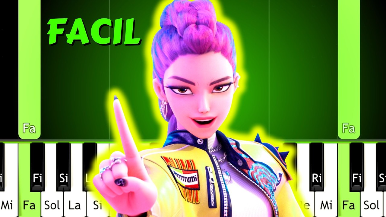 KPop Demon Hunters - TAKEDOWN - Piano Facil - Easy Piano - YouTube