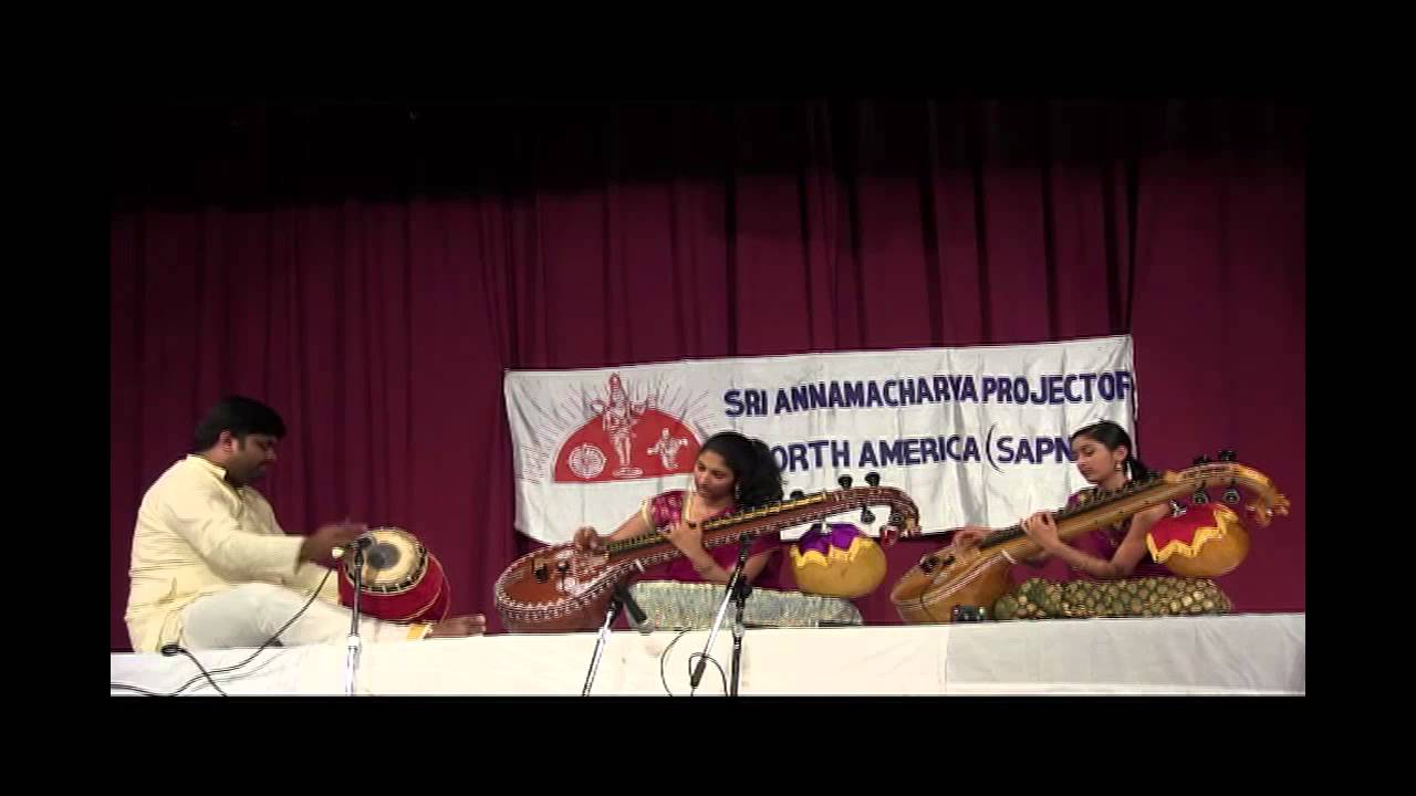 SRI ANNAMACHARYA PROJECT OF N.A. SAPNA 25TH ANNIV: VEENA RECITAL 2.2 ...