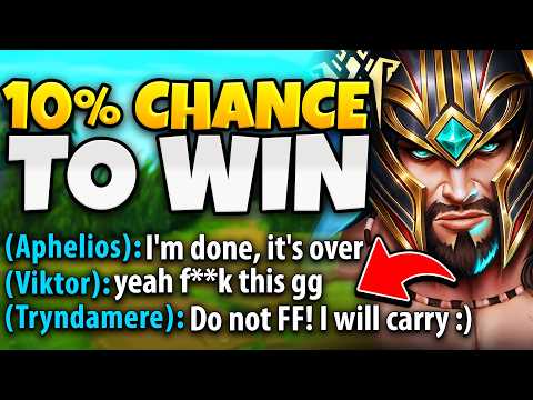 We had less than a 10% chance of winning this game... but I'm the Rank 1 Trynd so I carry