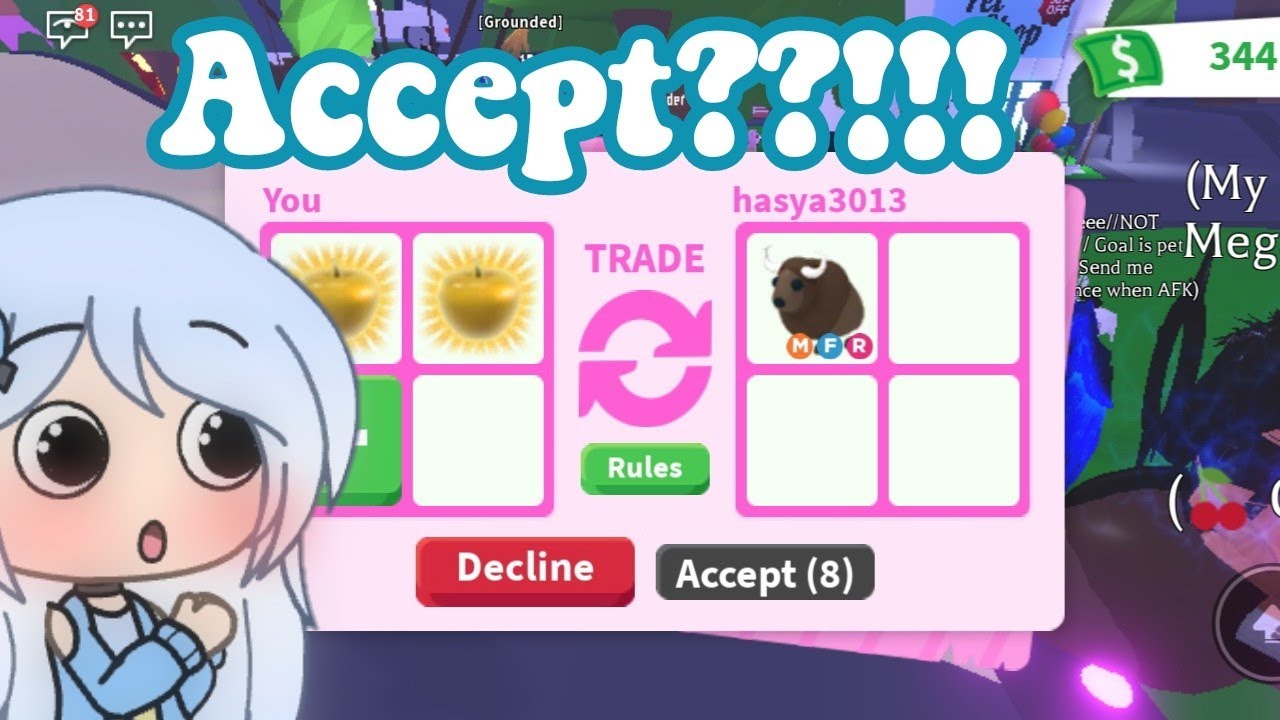 🌼Mencoba Trade Healing Apple!🌼 [ROBLOX ADOPT ME INDONESIA] - YouTube