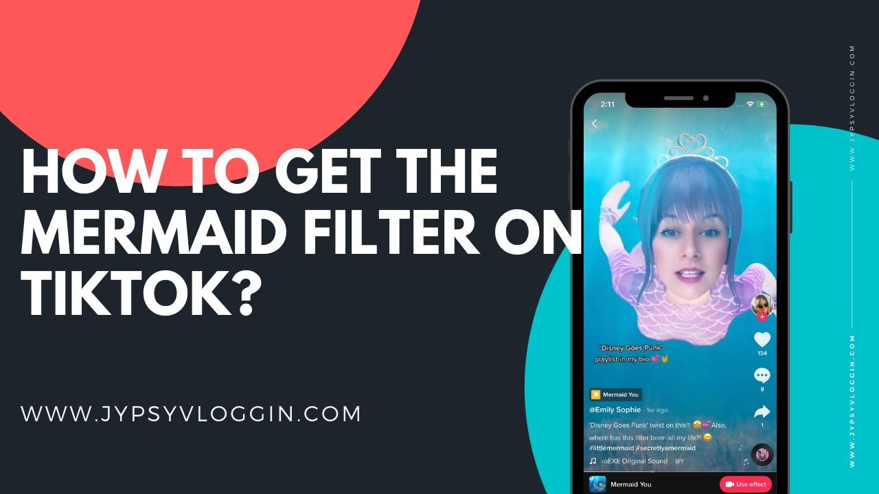 How to get the Mermaid filter on TikTok - YouTube
