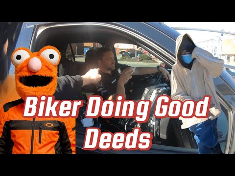 Biker (me) Doing Good Deeds For Police Officers #3 - YouTube