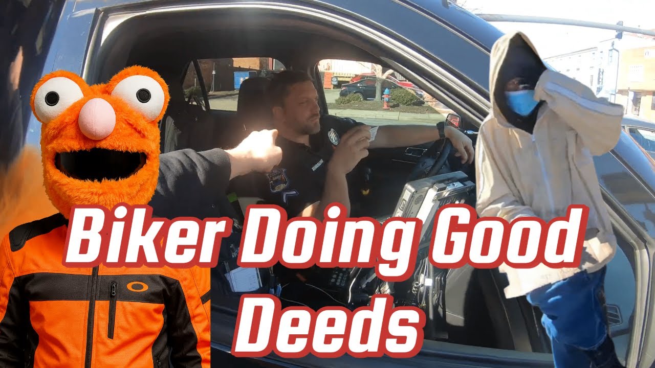 Biker (me) Doing Good Deeds For Police Officers #3 - YouTube