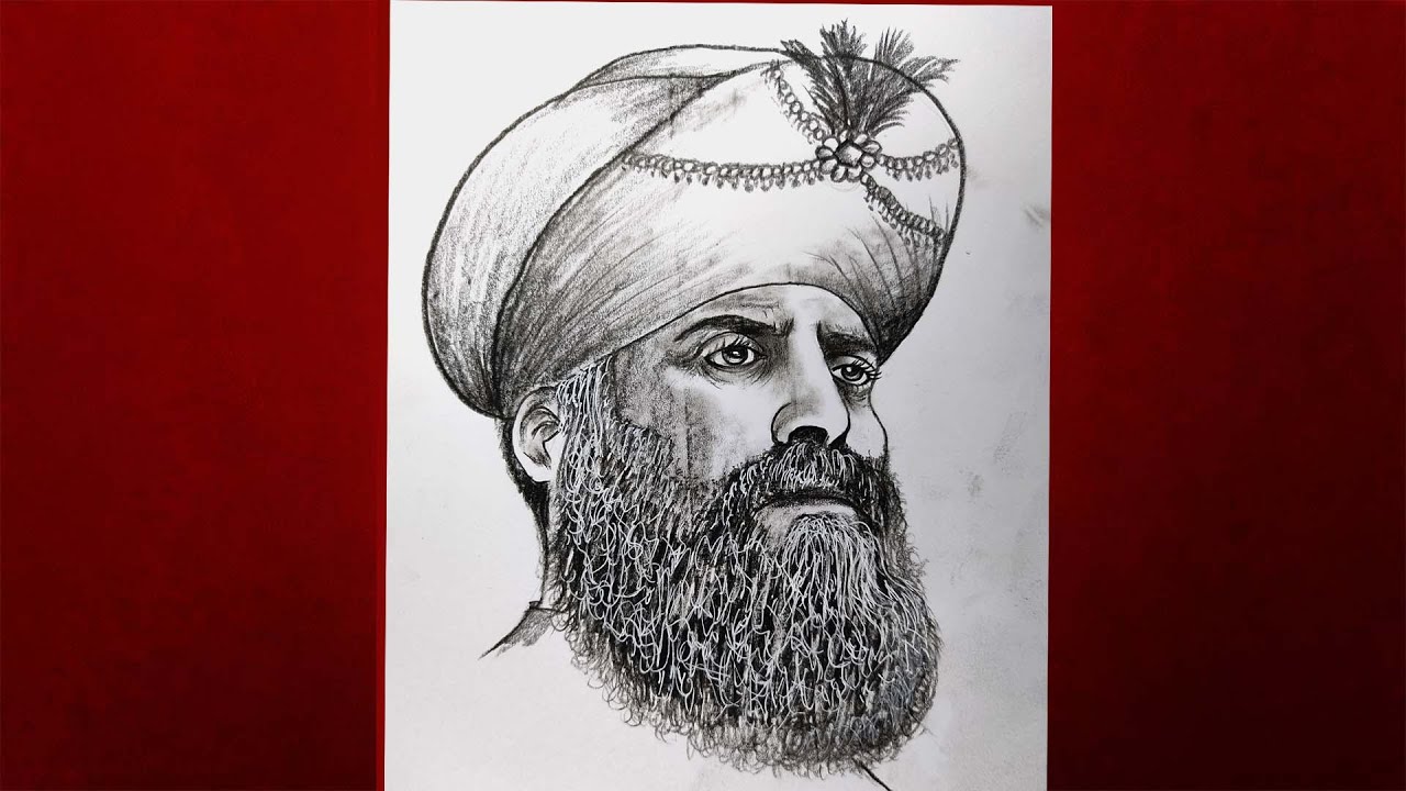 Sultan Suleiman Khan Drawing | Sultan Suleiman Drawing | Sultan ...