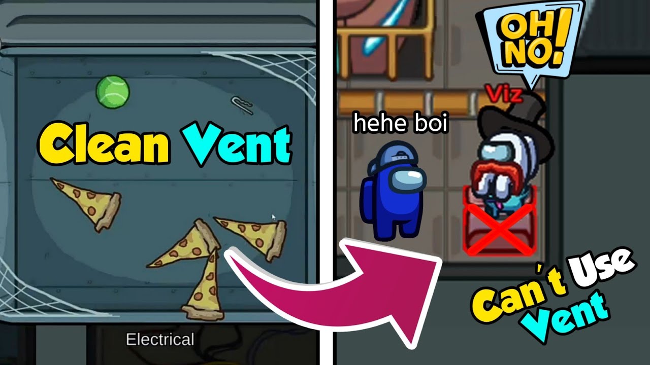 Among Us New Task *Clean Vent* Detailed Explanation | New Animations ...