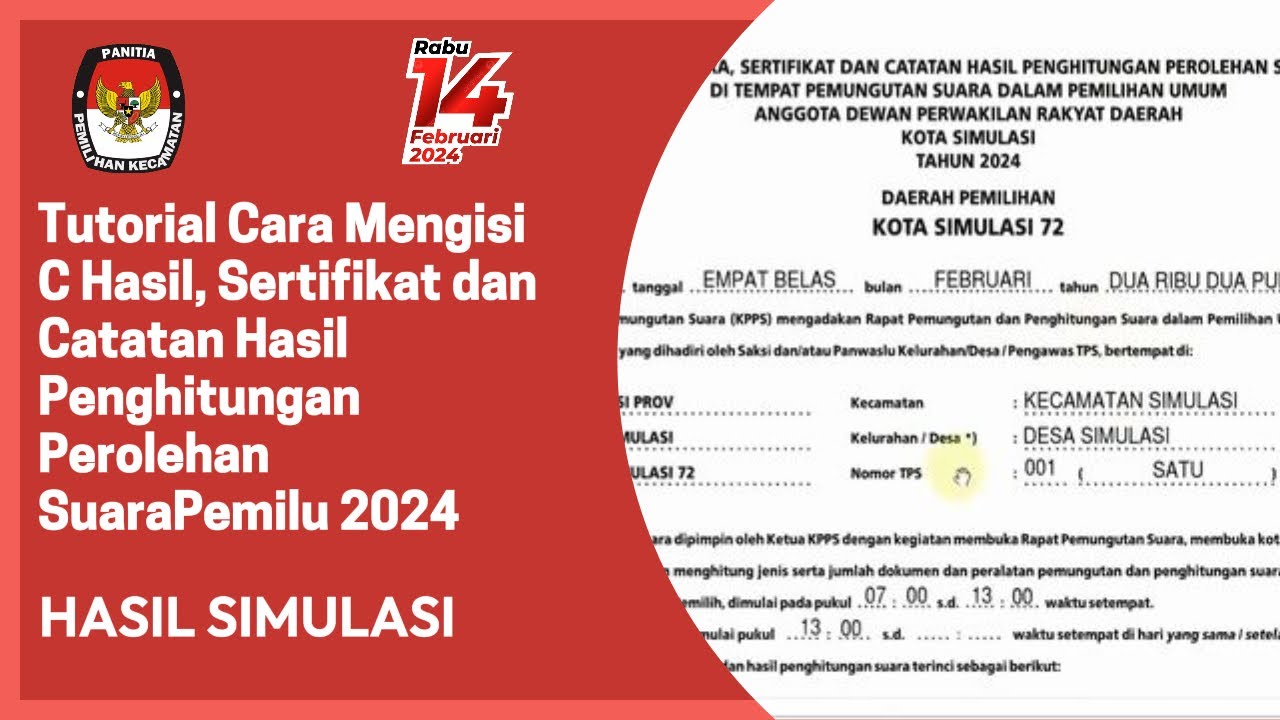 CARA MENGISI C HASIL PLANO TINGKAT DPR RI, DPR PROV & DPR KAB PADA ...