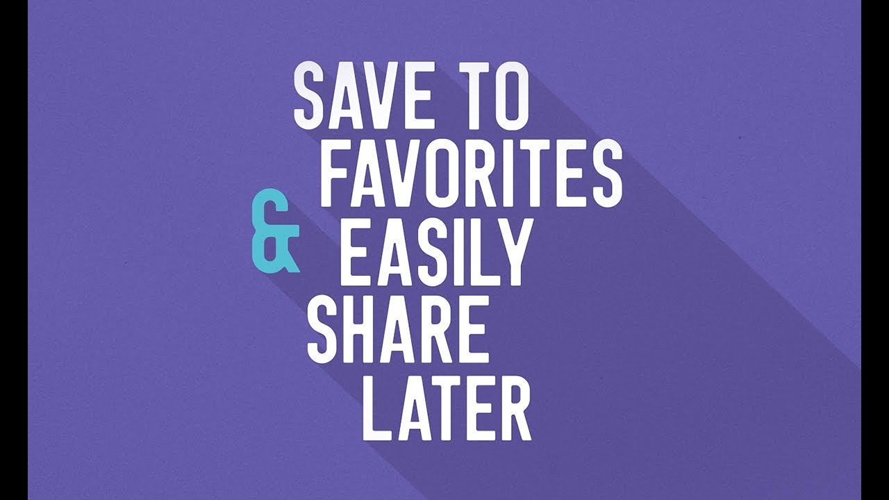 Save to Favorites: Links, GIFS, Videos & More - YouTube