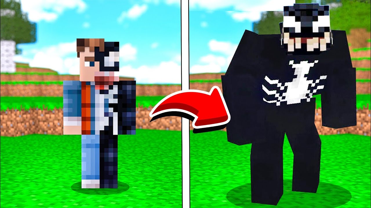 Meu Amigo Virou O Venom No Minecraft Youtube