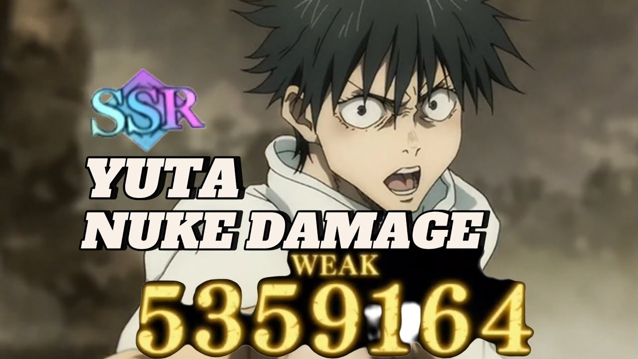 SSR Yuta (Nuke Damage) - Jujutsu Kaisen Phantom Parade - YouTube