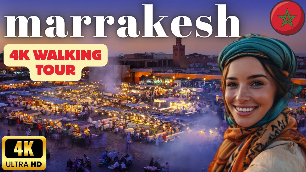 Marrakesh Walking Tour | Exploring the Vibrant Streets of Morocco in 4K ...