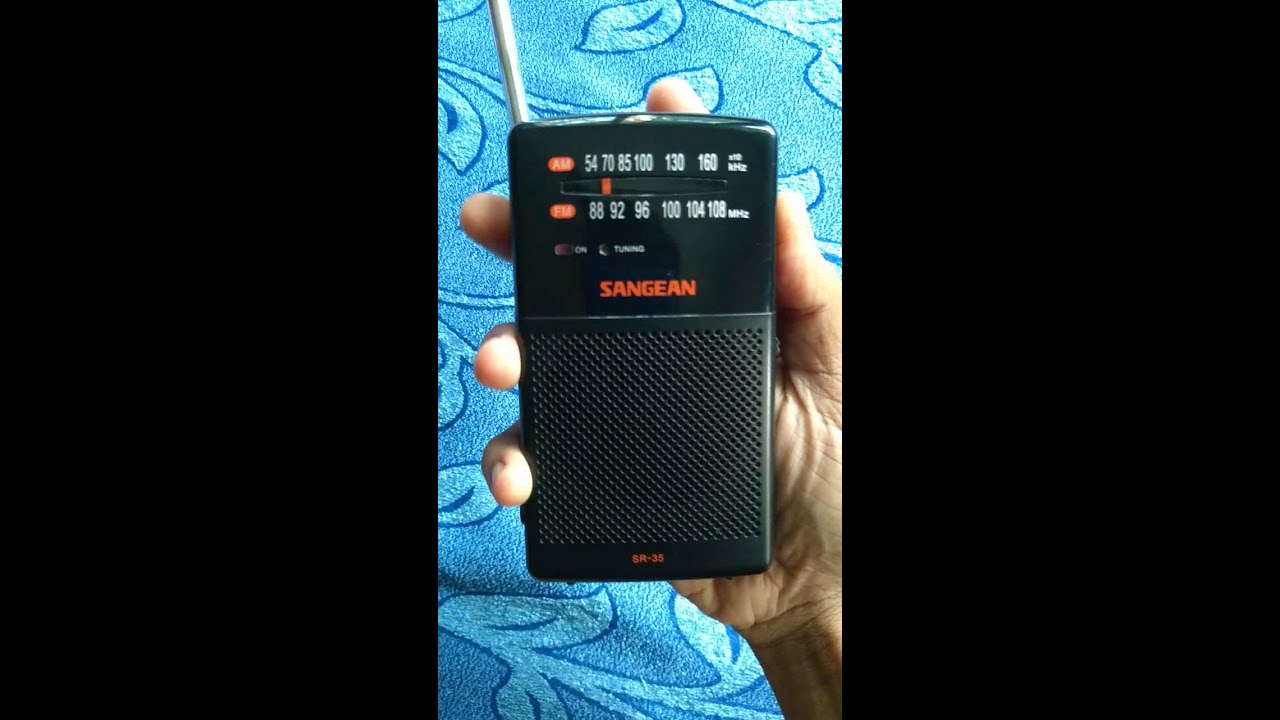 Sangean SR 35 AM FM pocket radio best sound quality - YouTube