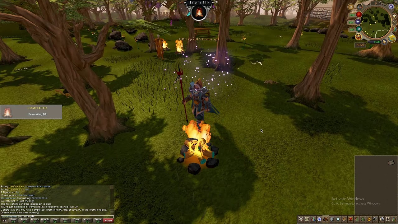 RuneScape 3 - Getting my 4th 99 Skill in FIREMAKING! - YouTube