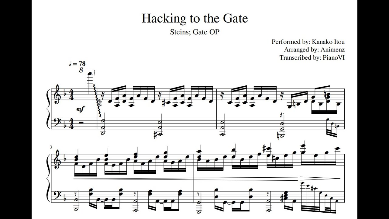 Steins;Gate - Hacking to the Gate - Kanako Ito (arr. Animenz) - YouTube